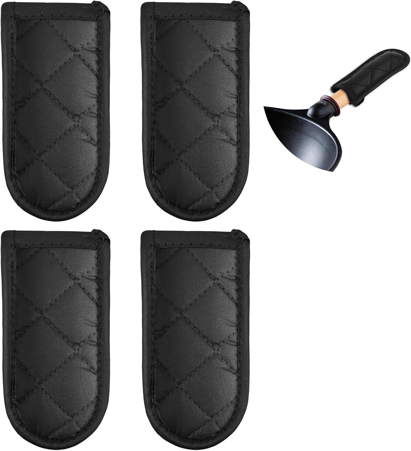 Amazon.com: Lodge 4-Piece Cast Iron Skillet Handle Covers - Heat ...
