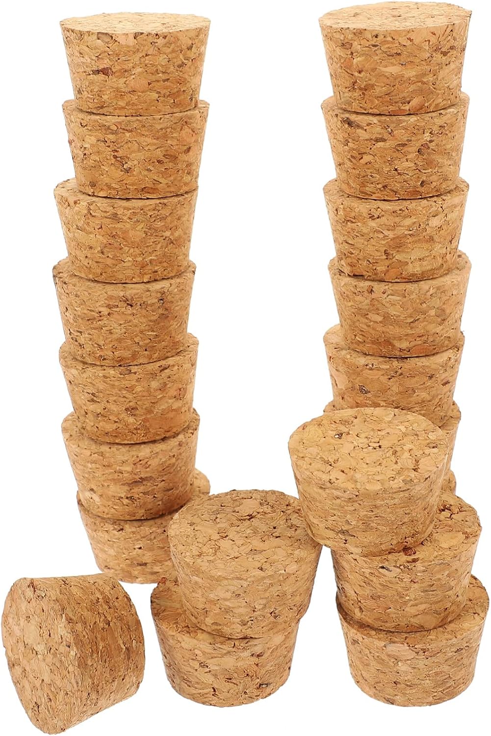 Amazon.com: MAGICLULU 20Pcs Tapered Cork Plugs Wood Wine Bottle Corks ...