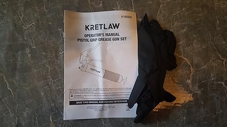 KRETLAW Grease Gun, 7000 PSI Heavy Duty Professional Pistol Grip Grease ...