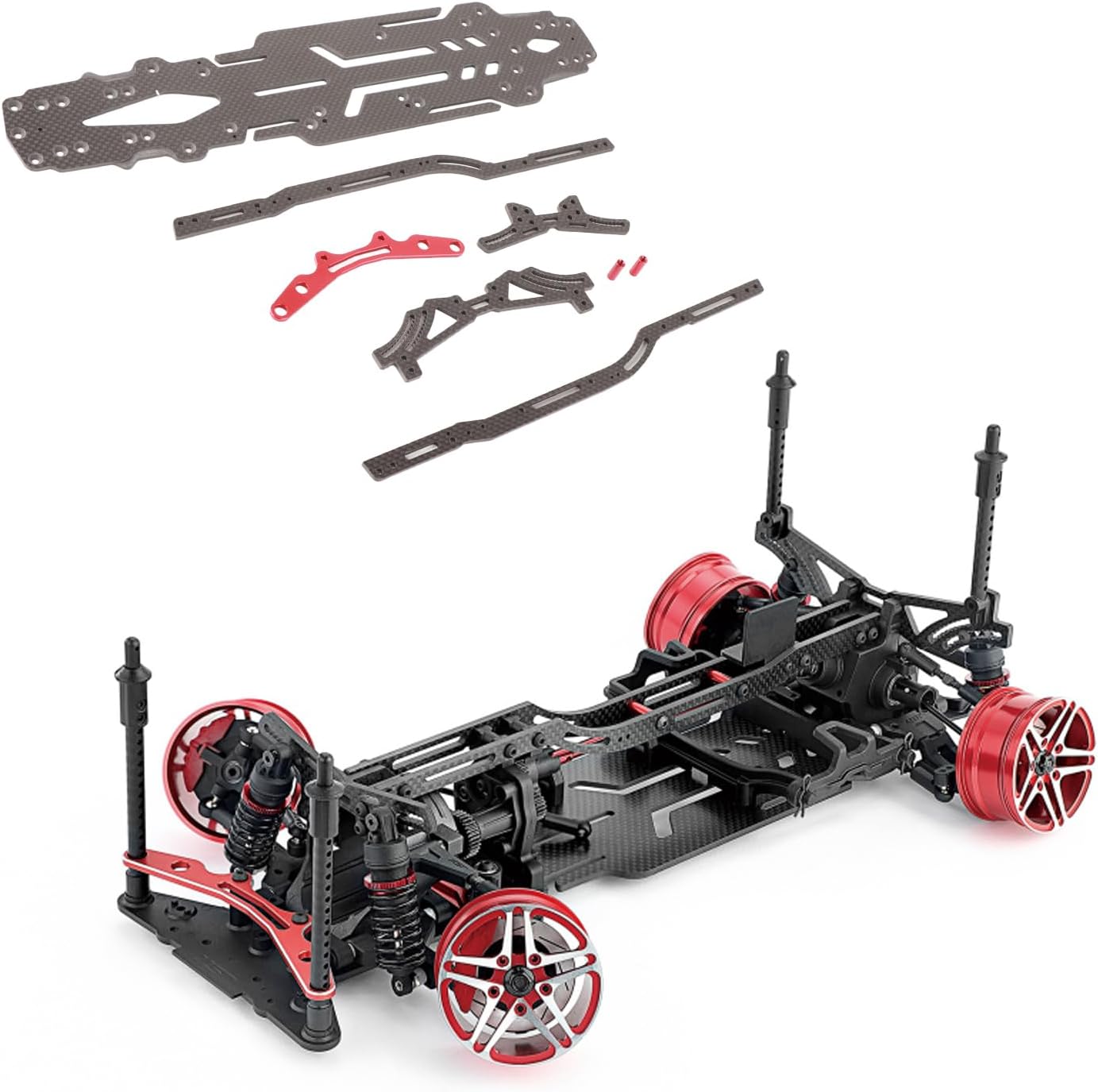 RC Car Chassis Plate, Carbon Fiber RC Car Chassis Upgrade Parts for MST ...