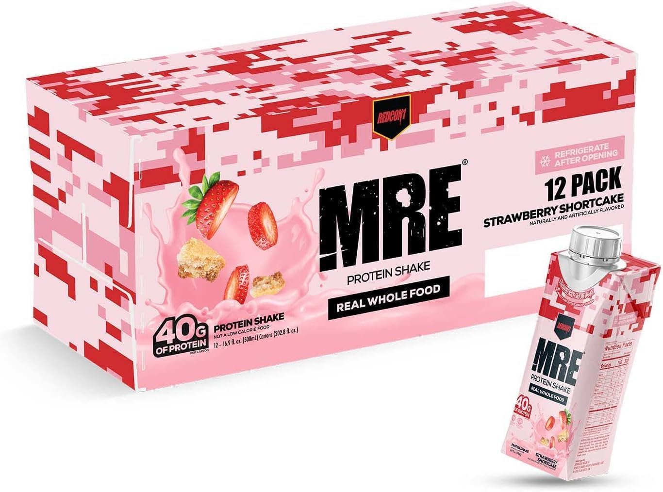 Amazon.com: REDCON1 MRE Ready to Drink Protein Shakes, Salted Caramel ...