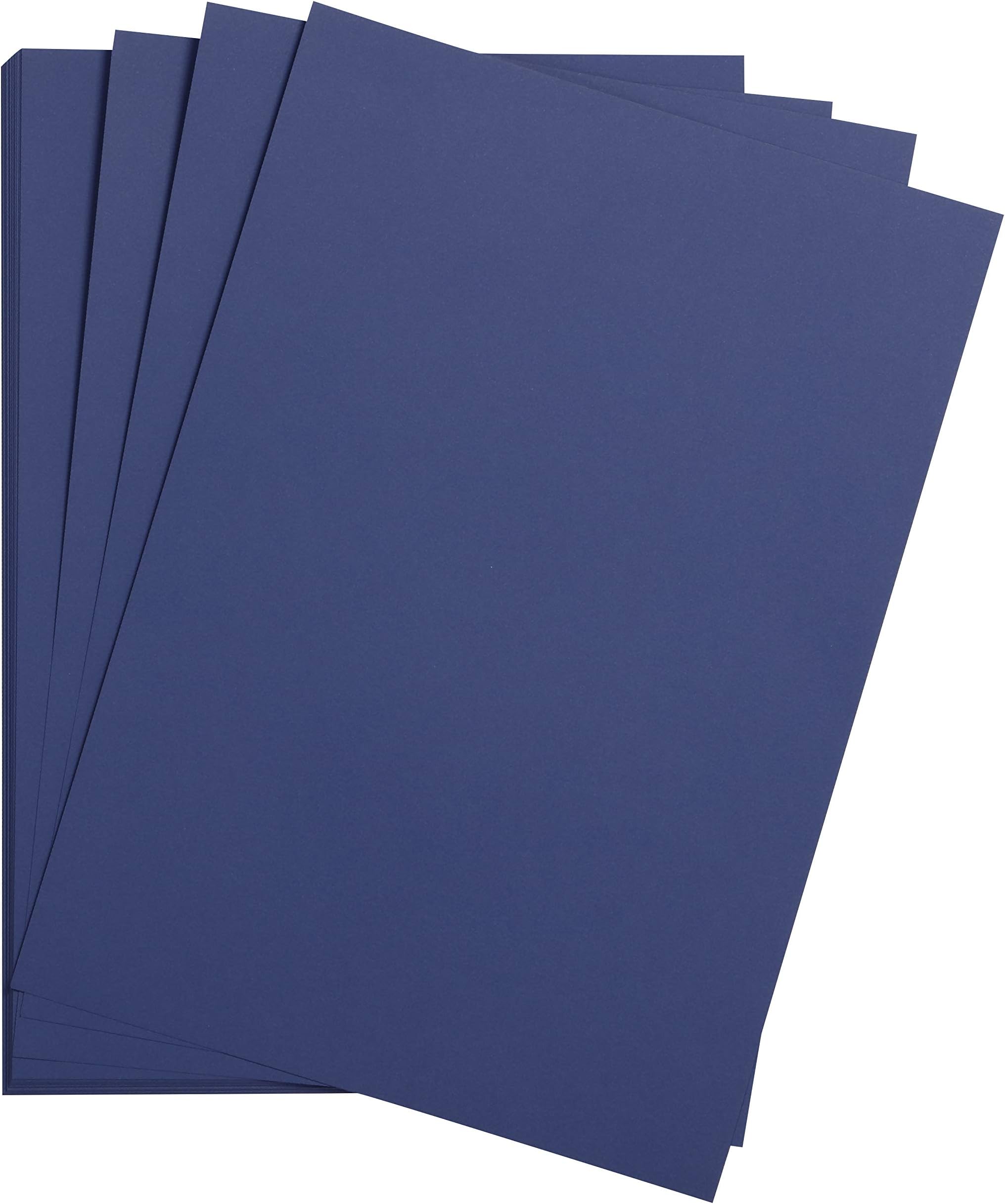 10 x A3 240gsm Colored Card Stock Pack of 10 Sheets (Navy Blue ...