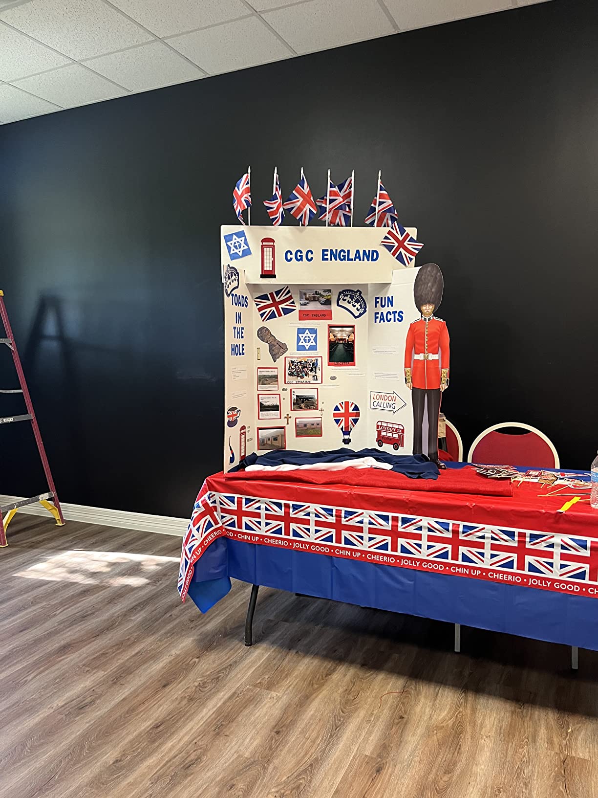 Amazon.com: Big Dot of Happiness Cheerio, London - Union Jack Flag ...