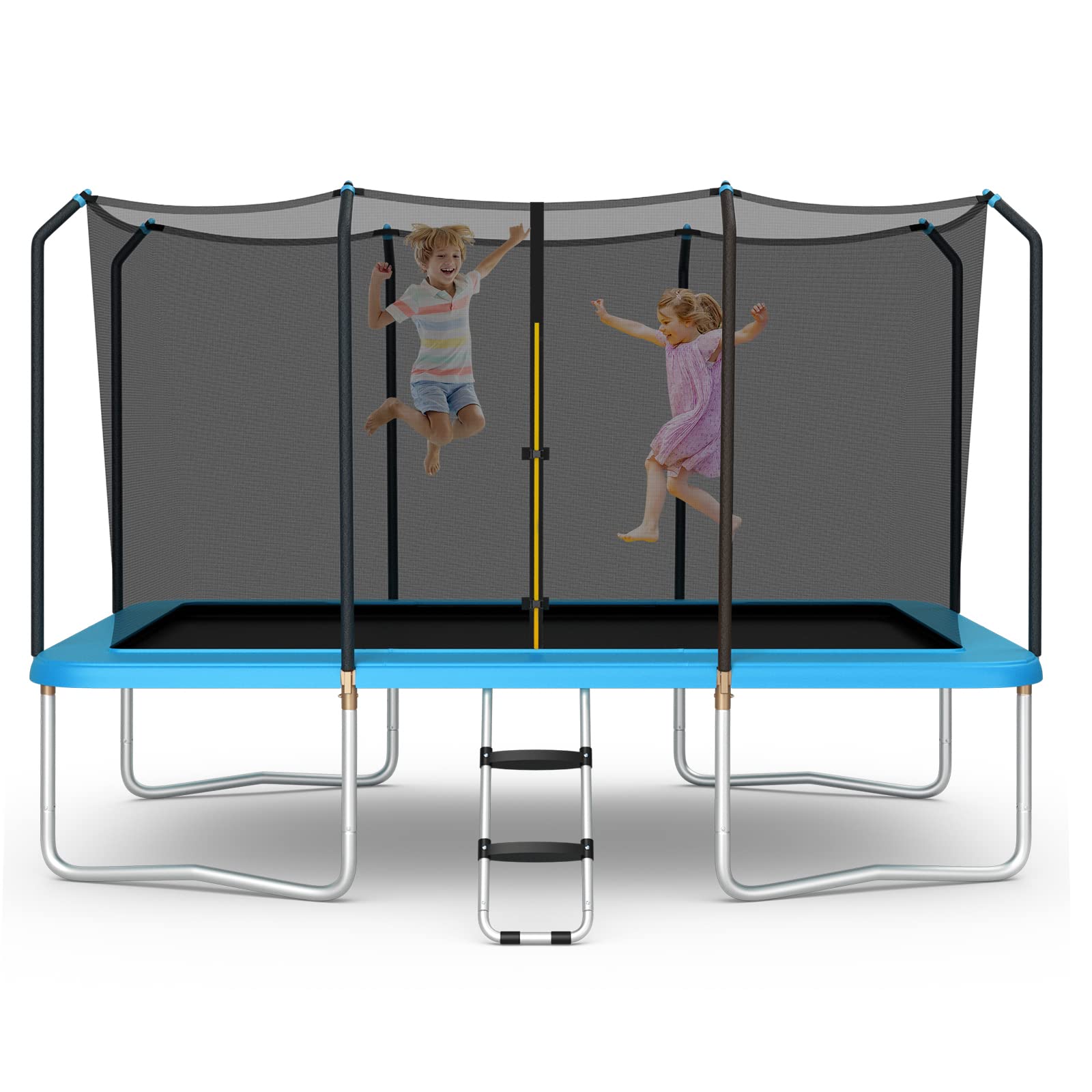 Amazon.com : GYMAX Trampoline for Kids, ASTM Approved 14FT Rectangular ...