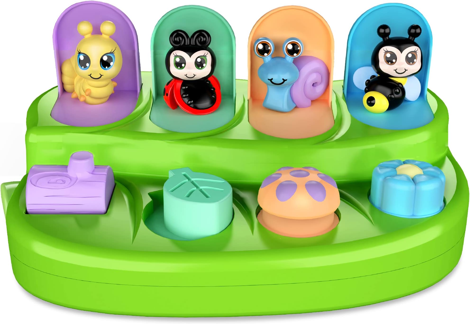 Huanger Baby Interactive Pop Up Animals Toy, Toddlers Musical Learning ...