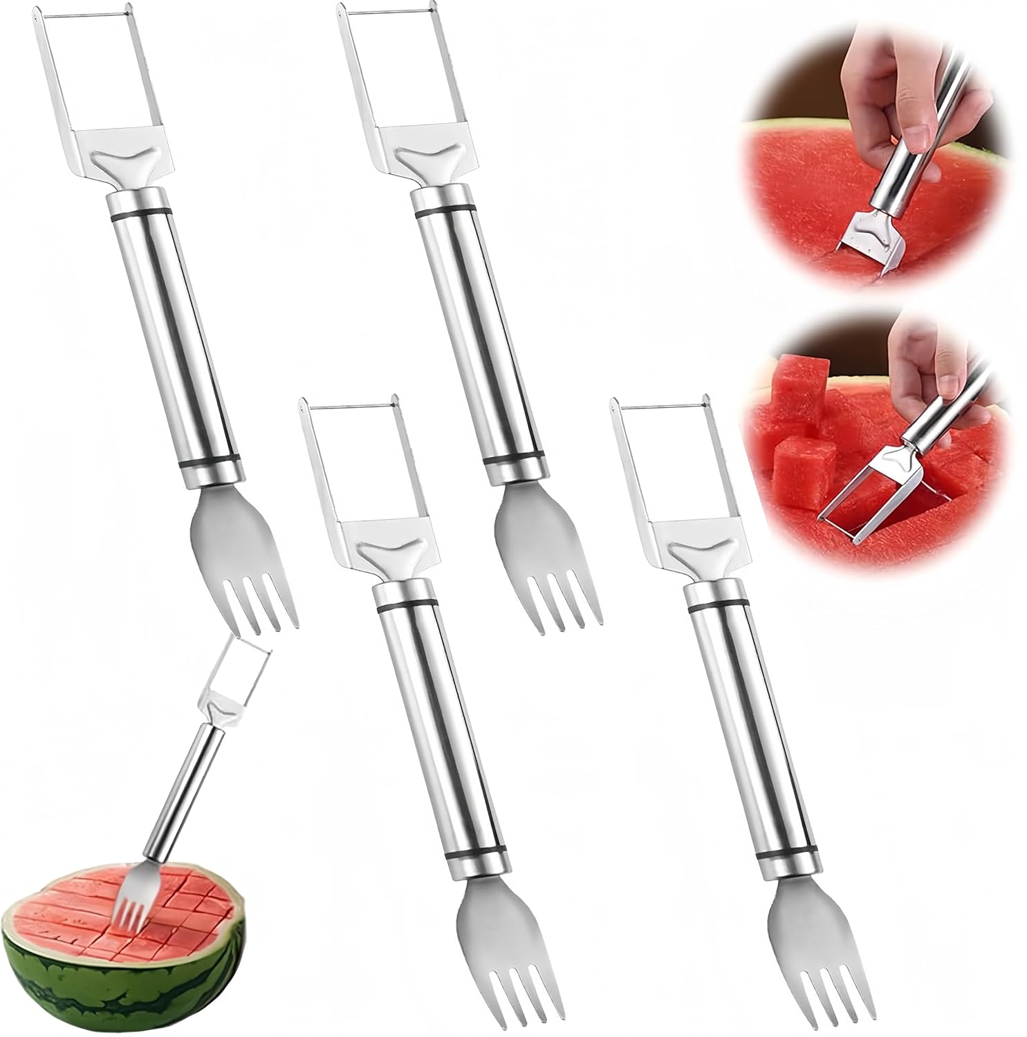 Amazon.com: Oylyoyea 2024 New Watermelon Fork Slicer Cutter Slicer Tool ...
