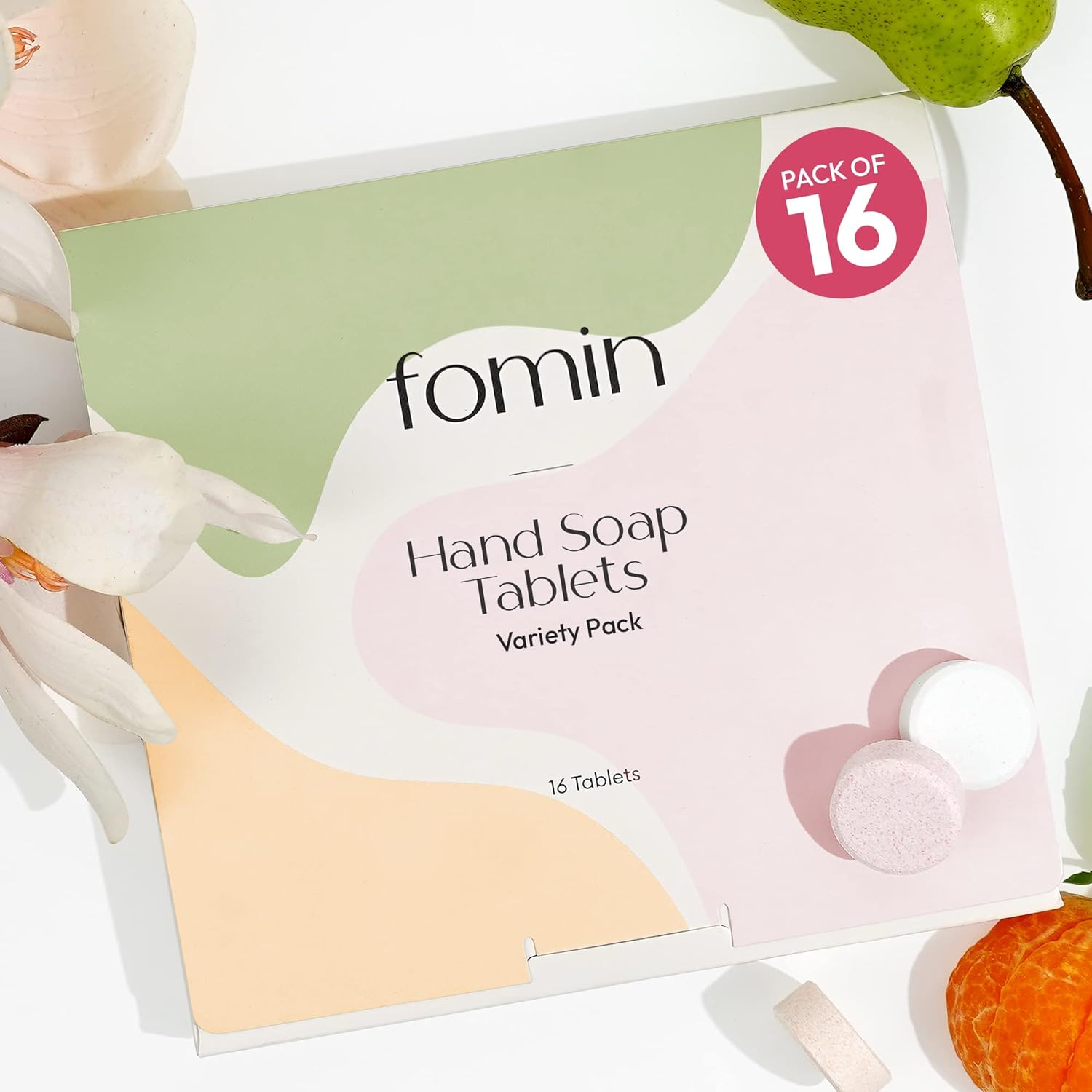 Amazon.com : FOMIN Foaming Hand Soap Tablets (16 Count) - Makes 128 fl ...