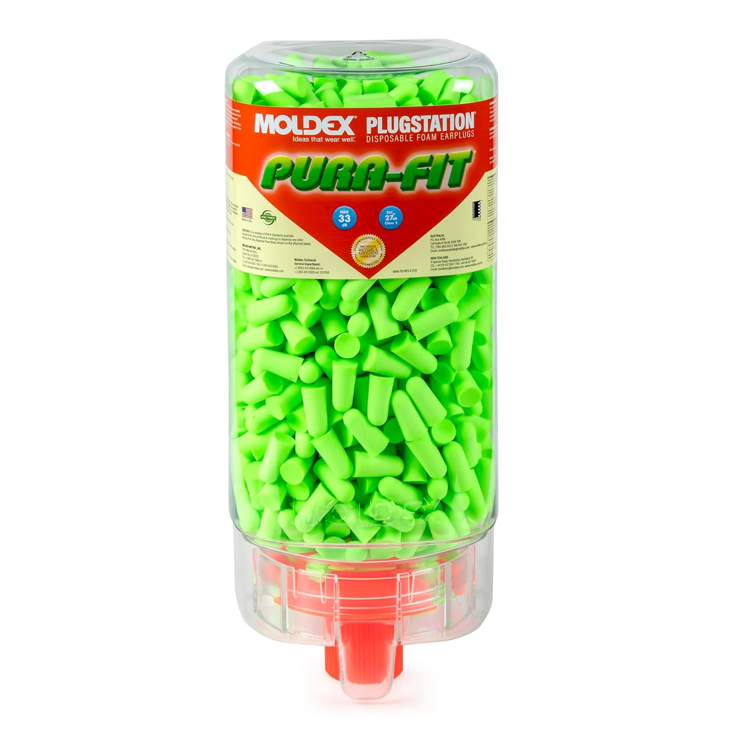 Amazon.com: Moldex Pura-Fit® PlugStation® Uncorded Disposable Foam ...