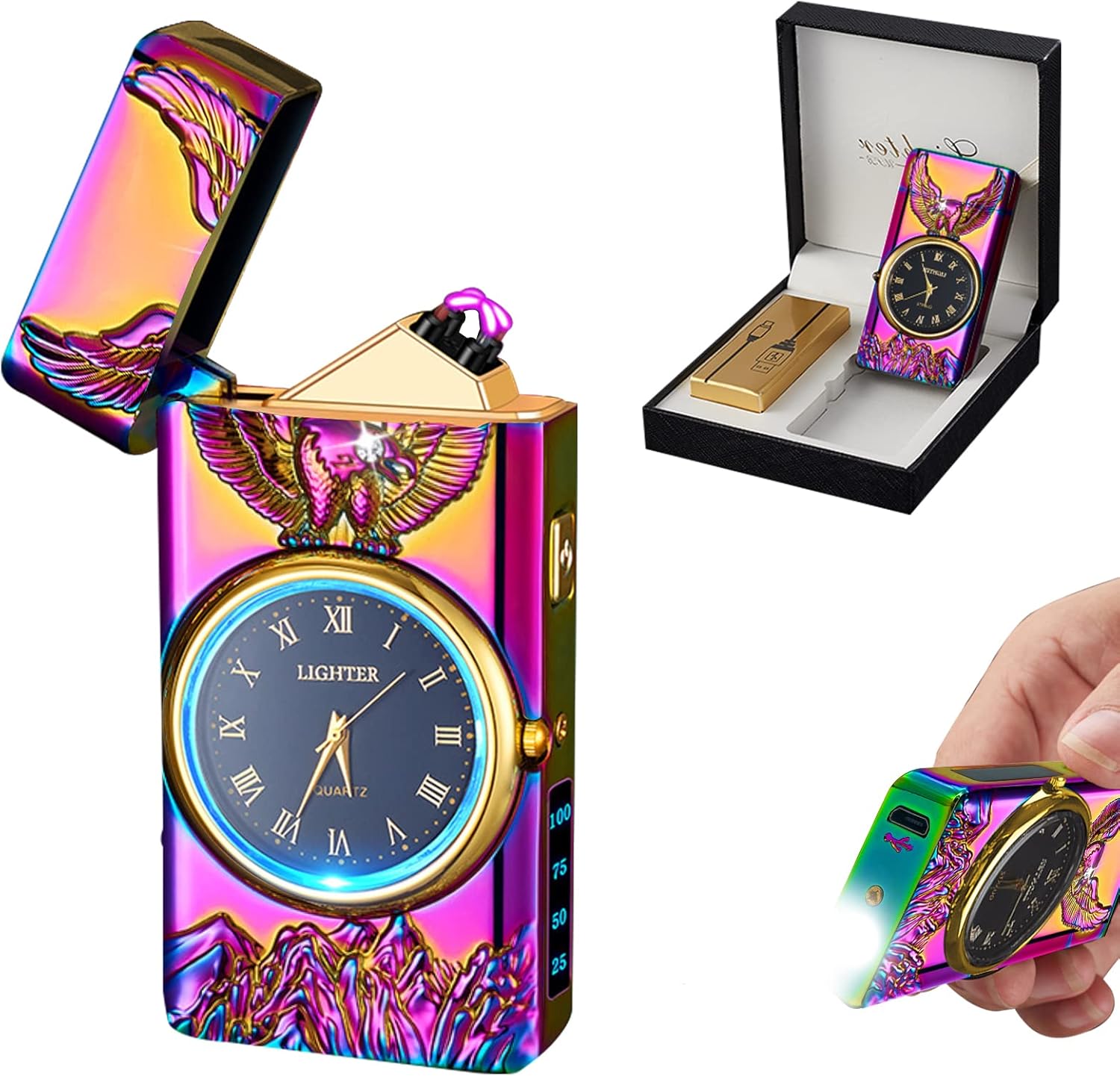Amazon.com: RSBYE Watch Lighter, Electric Lighter, Dual Arc Plasma ...