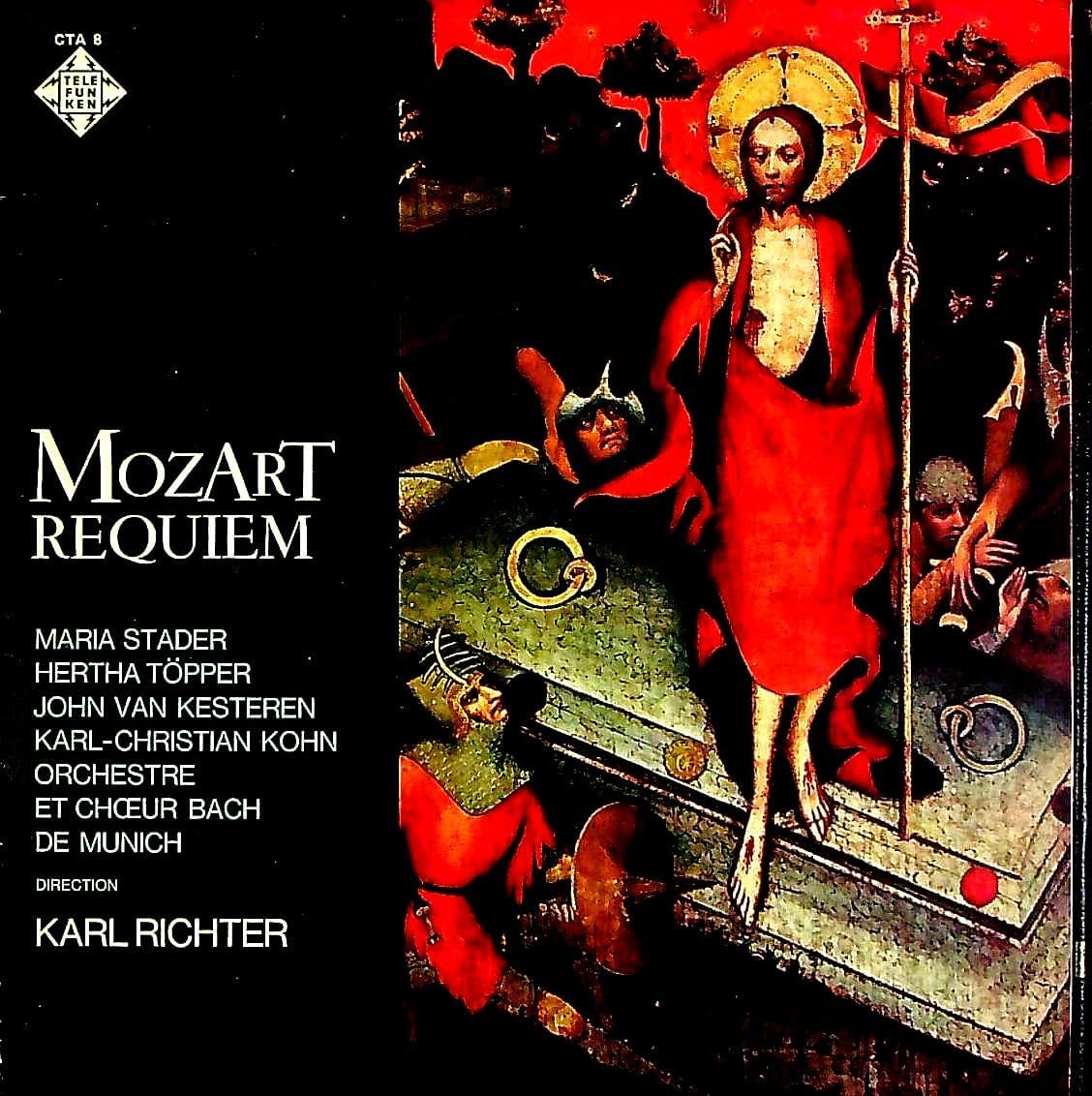 Amazon | [TELEFUNKEN] K.リヒター指揮ミュンヘン・バッハo. ミュンヘン・バッハcho. M.シュターダー(s) H.テッパー(a) 他/ モーツァルト:レクイエムK ...