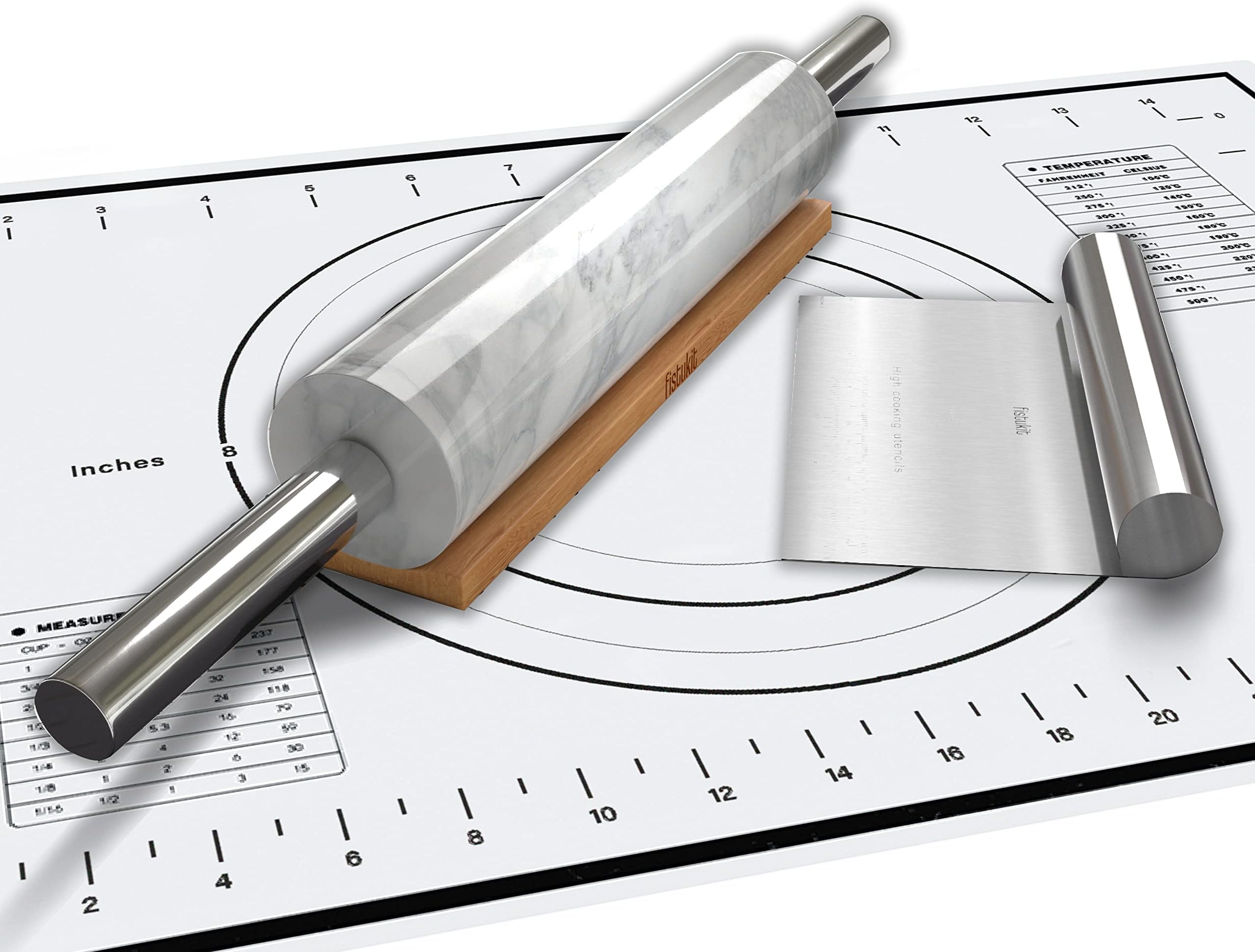 Amazon.com: ESDOPA Classic Wood Rolling Pin - Wooden Rolling Pins for ...