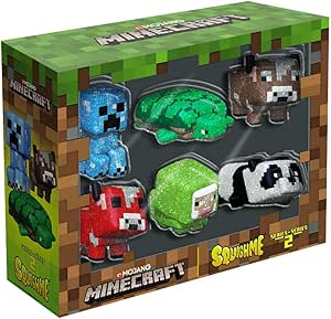 Amazon.com: Just Toys LLC Minecraft SquishMe Series 2 Collector's Box ...
