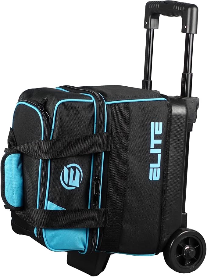 Amazon.com : ELITE Basic Single 1 Ball Roller Bowling Bag with Rolling ...