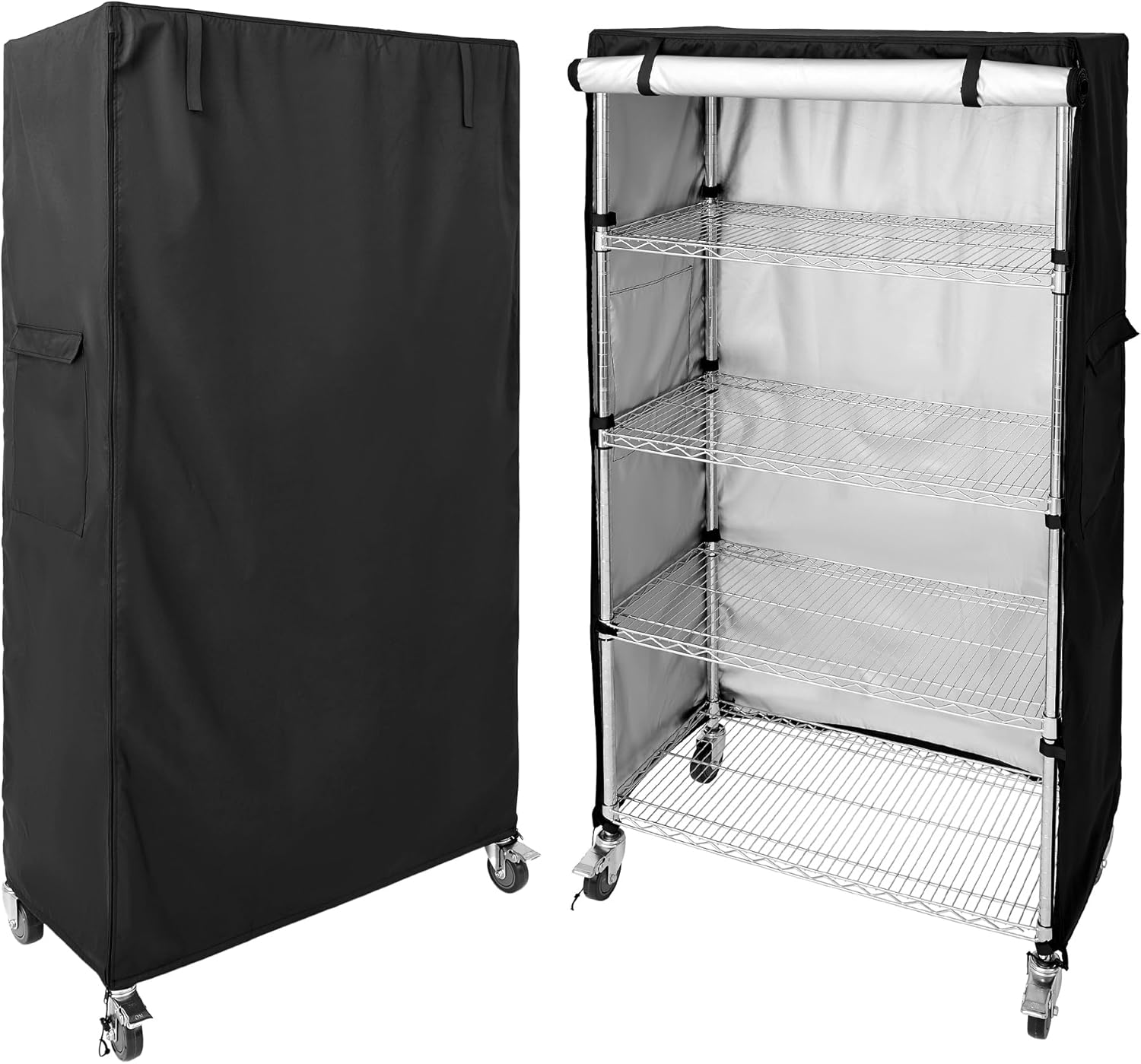 Amazon.com: Houseables Wire Shelf Cover, Wire Rack Cover, 36”L x 18.5”W ...