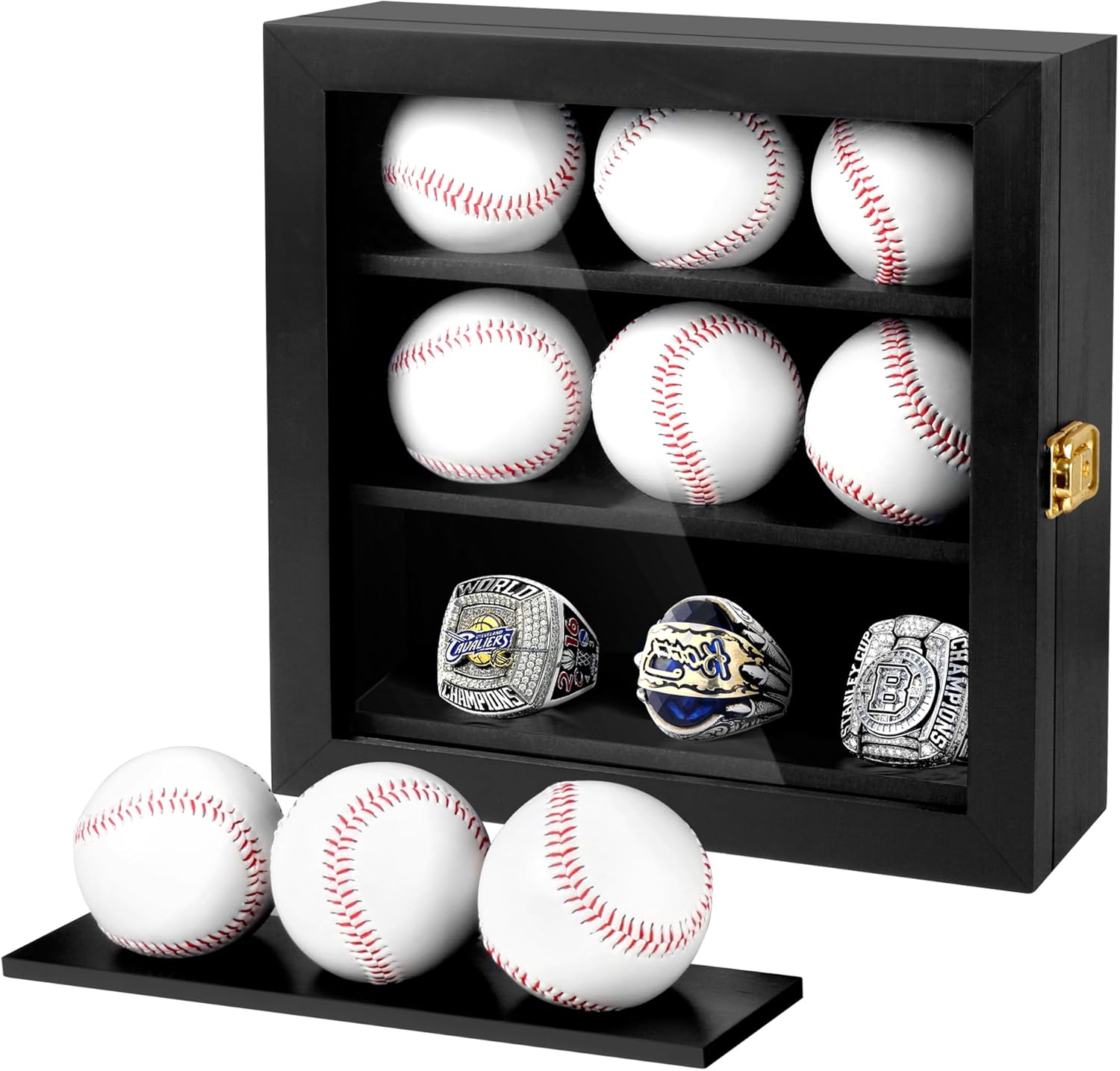 Amazon.com: Baseball Display Case Championship Ring Display Case ...