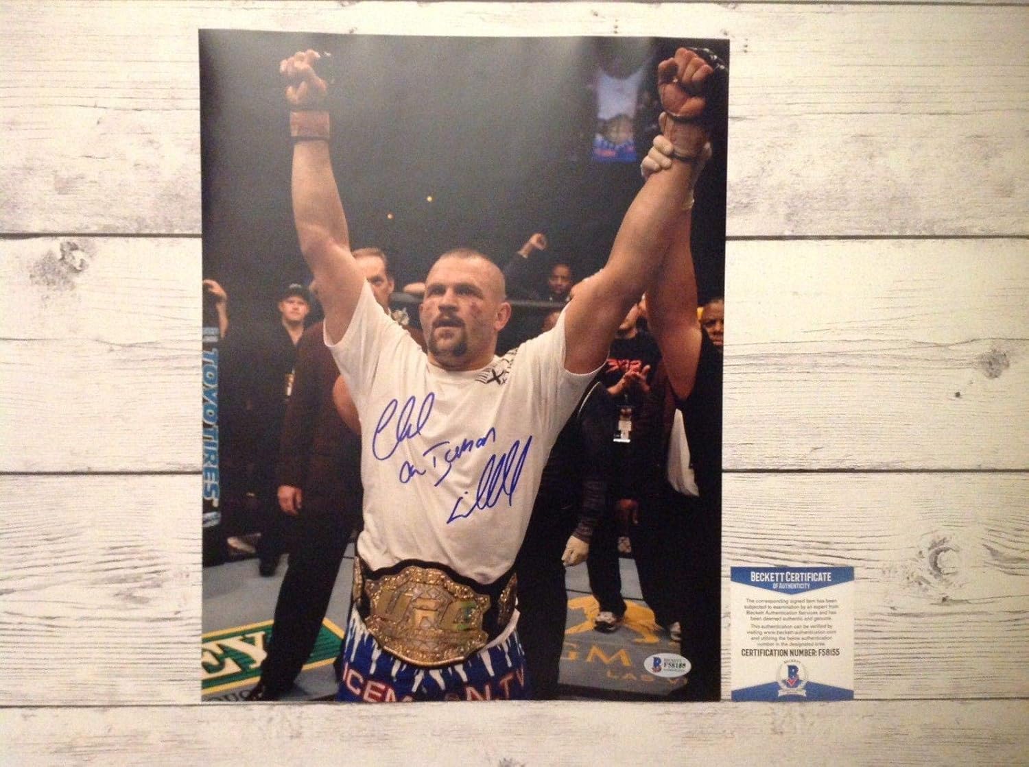 UFC Chuck The Iceman Liddell Signed Autographed 11x14 Photo Beckett BAS ...