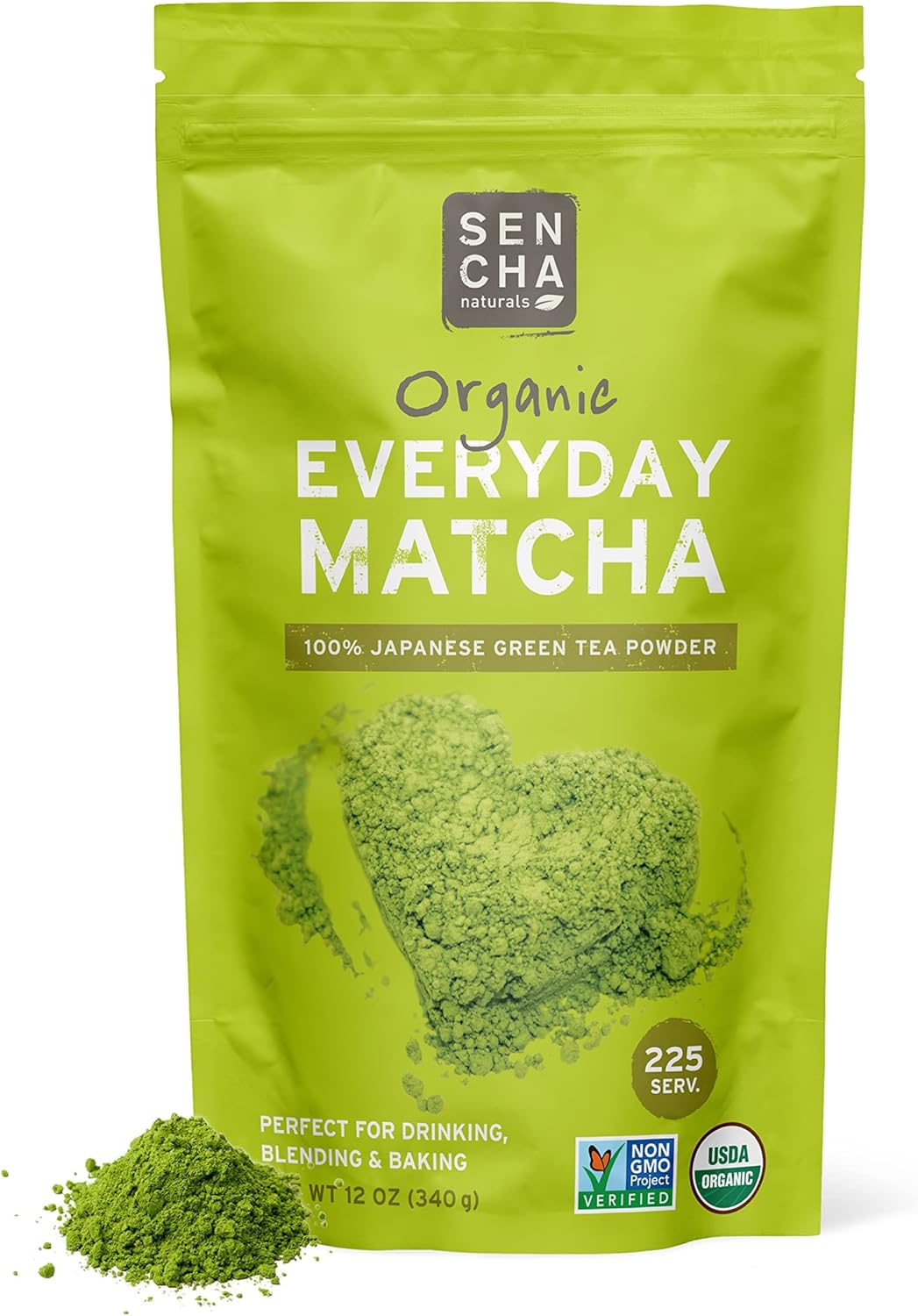 Sencha Organic Matcha Powder, 12oz (0.75 lbs) : Amazon.ca: Grocery ...