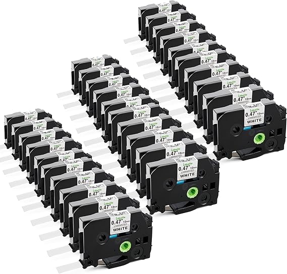 Amazon.com: Labelife 30-Pack Compatible Brother P Touch TZe TZ Label ...