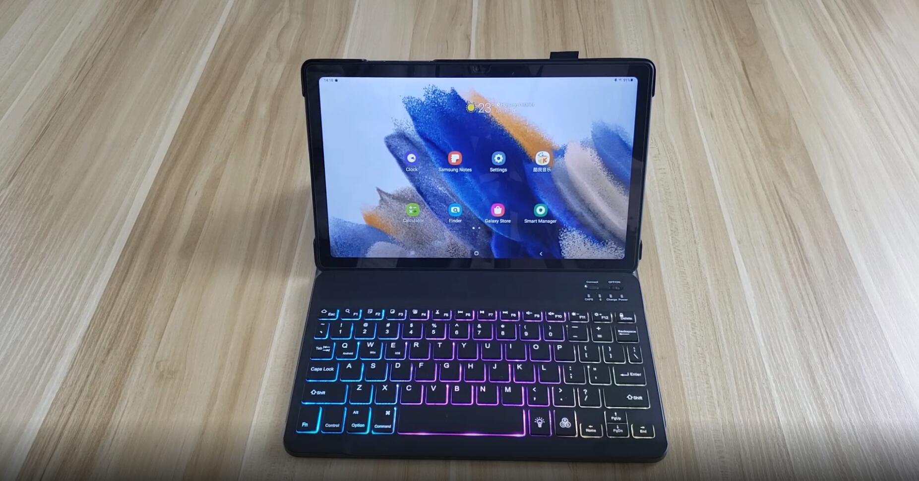 Watch For Samsung Galaxy Tab A8 10.5 Keyboard Case with Keyboard on ...