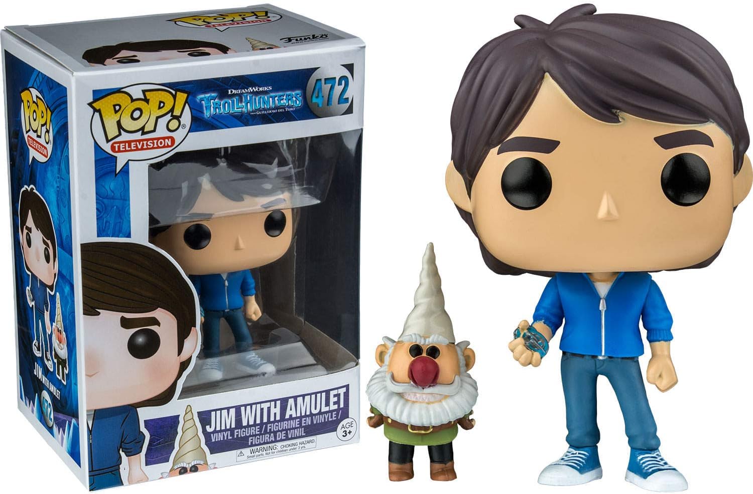Funko - Figurine Trollhunters - Jim Amulet Exclu Pop 10cm ...