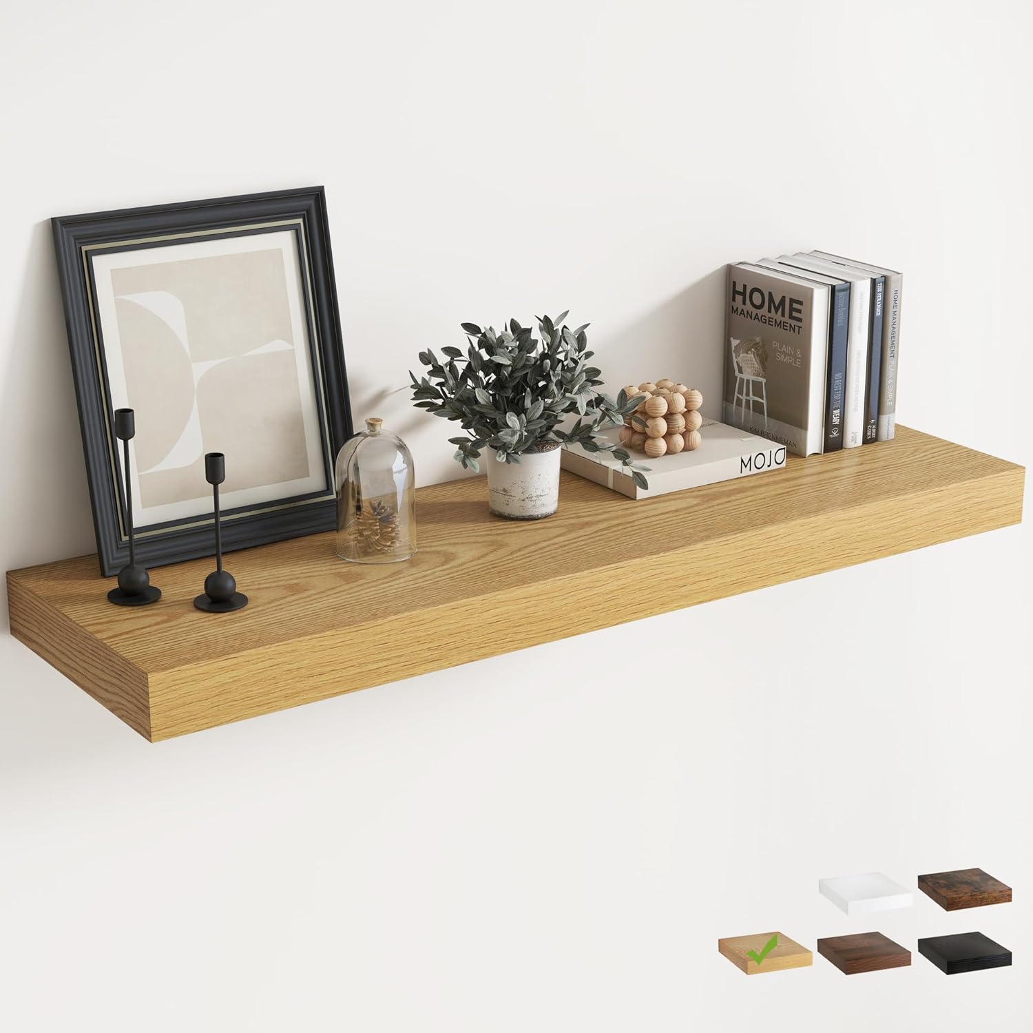 Amazon.com: Marsmiles 12" Deep Floating Shelves for Wall with Invisible ...
