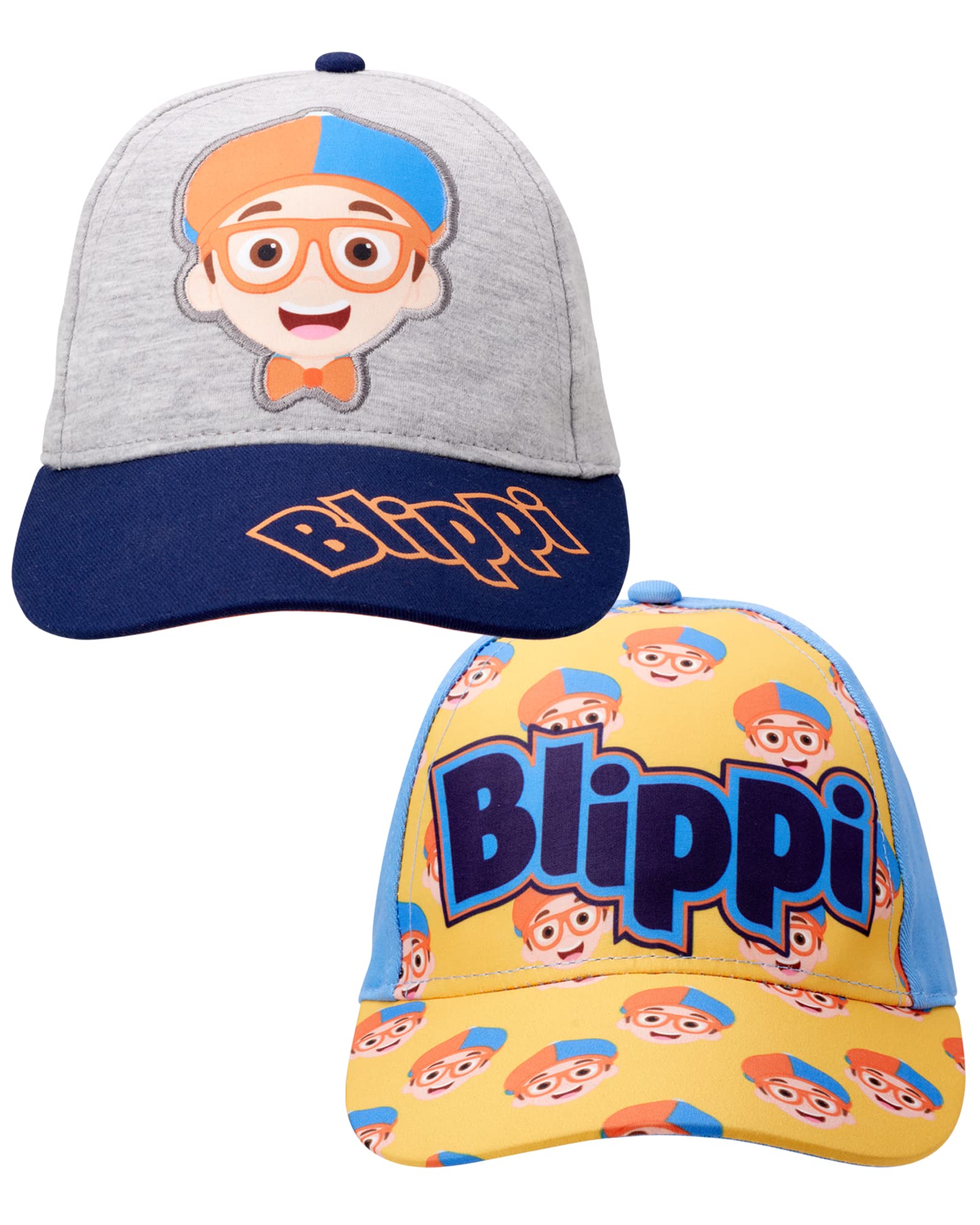 Snapklik.com : Blippi Toddler Boys Baseball Cap - 2 Pack Curved Brim