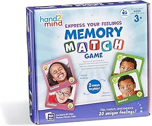 Amazon.com: hand2mind Express Your Feelings Memory Match Game, Emotion ...