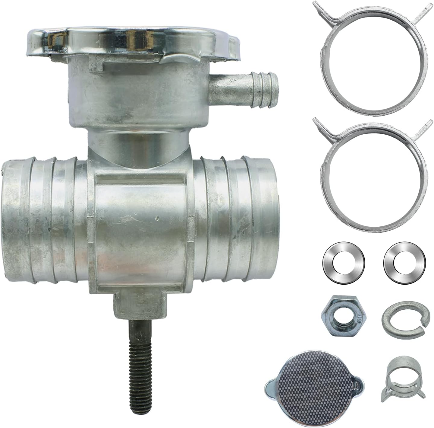 Amazon.com: Aluminium Radiator Coolant Filler Neck with Radiator Fill ...