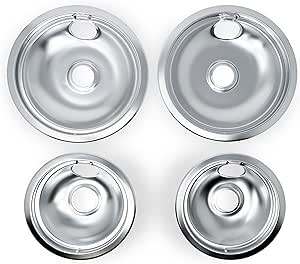 Amazon.com: EvertechPRO 4 Pack Stove Drip Pans for Electric Stove Top ...
