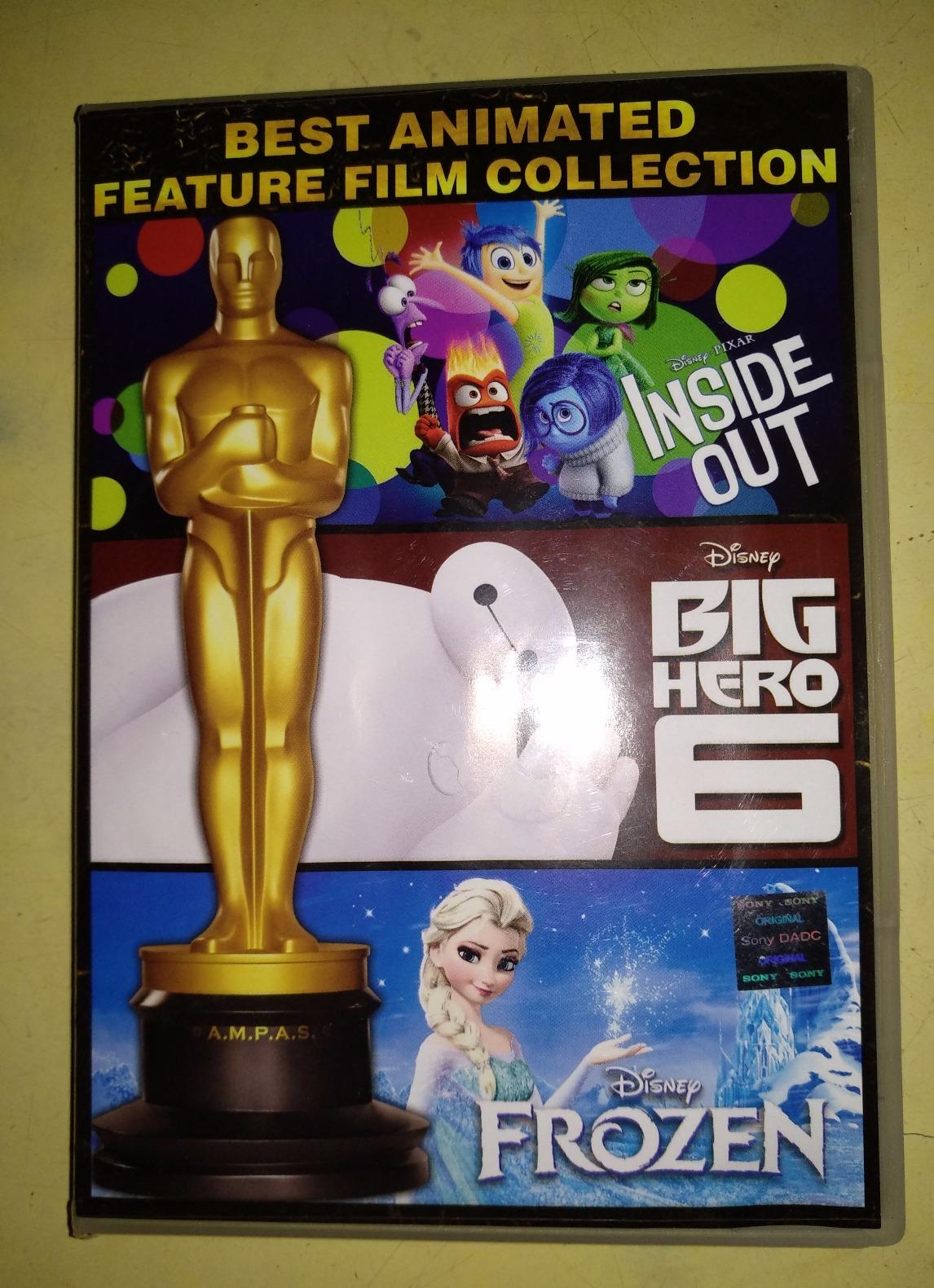 Best Animated Feature Film Collection - Inside Out, Big Hero 6 & Frozen ...