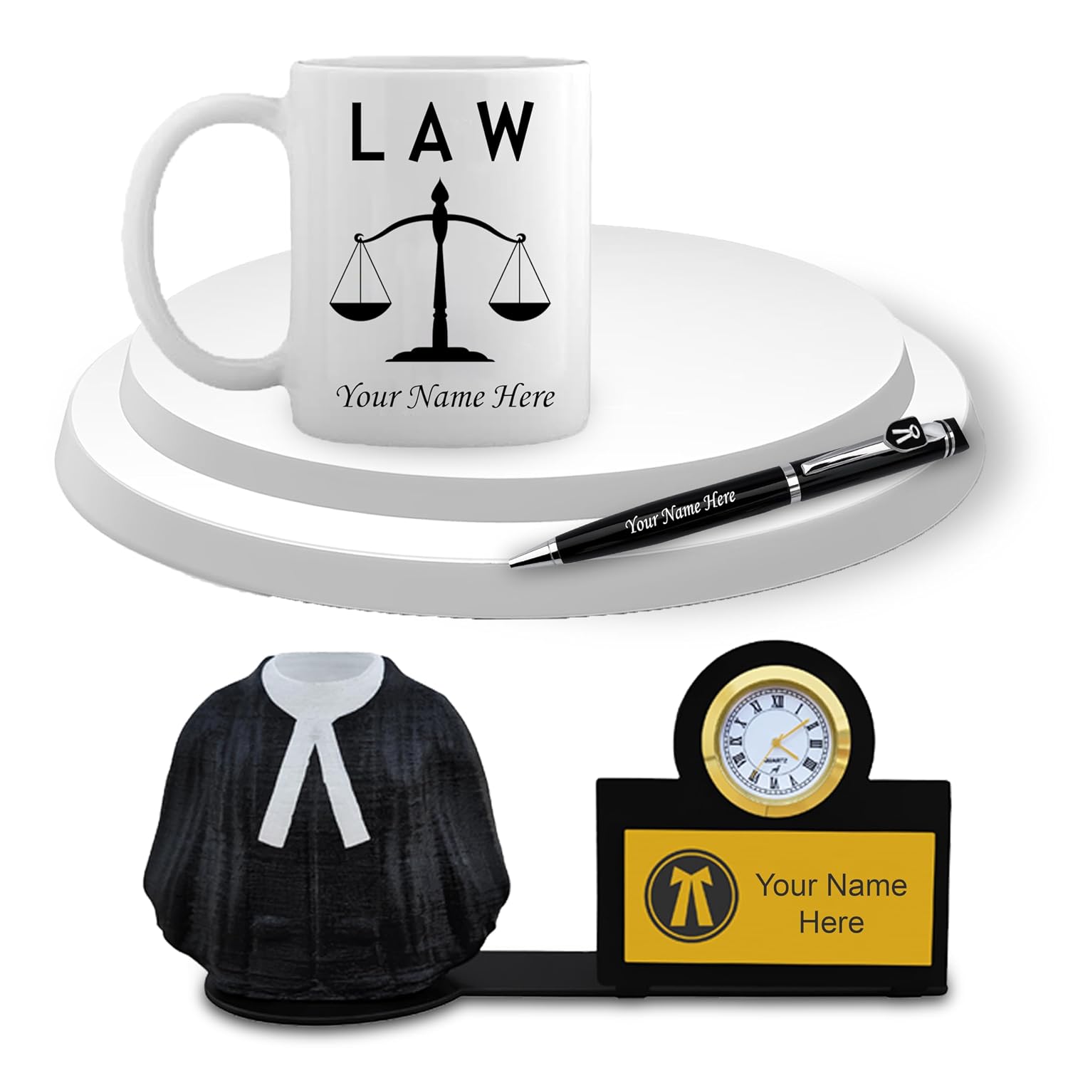 SAVRI Personalized Advocate's Desk Set-Advocate Pen with Engraved Name ...