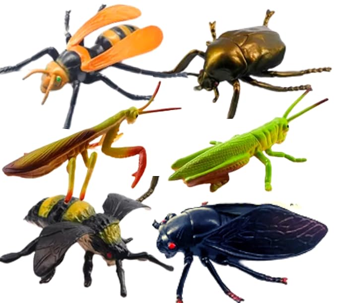Buy Mallexo Realistic Rubber Animal Insect Toys for Kids Set Big Size ...