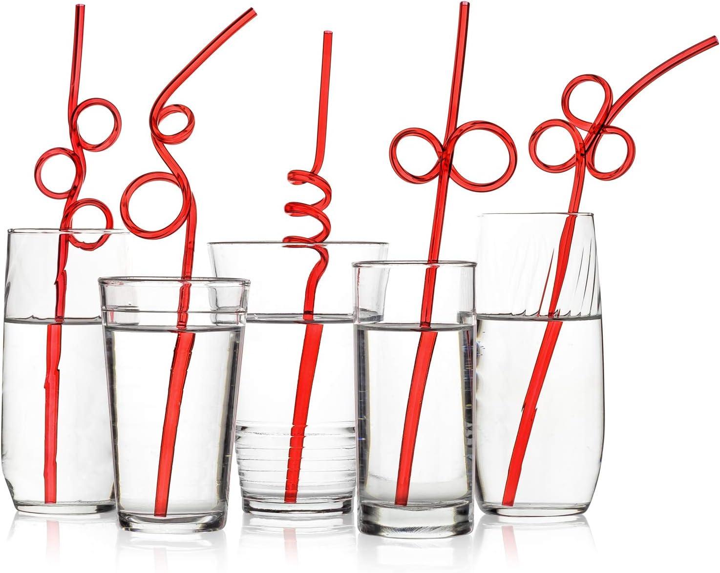 Amazon.com: Fiesta First 40 Premium Crazy Silly Straws for Kids/Adults ...