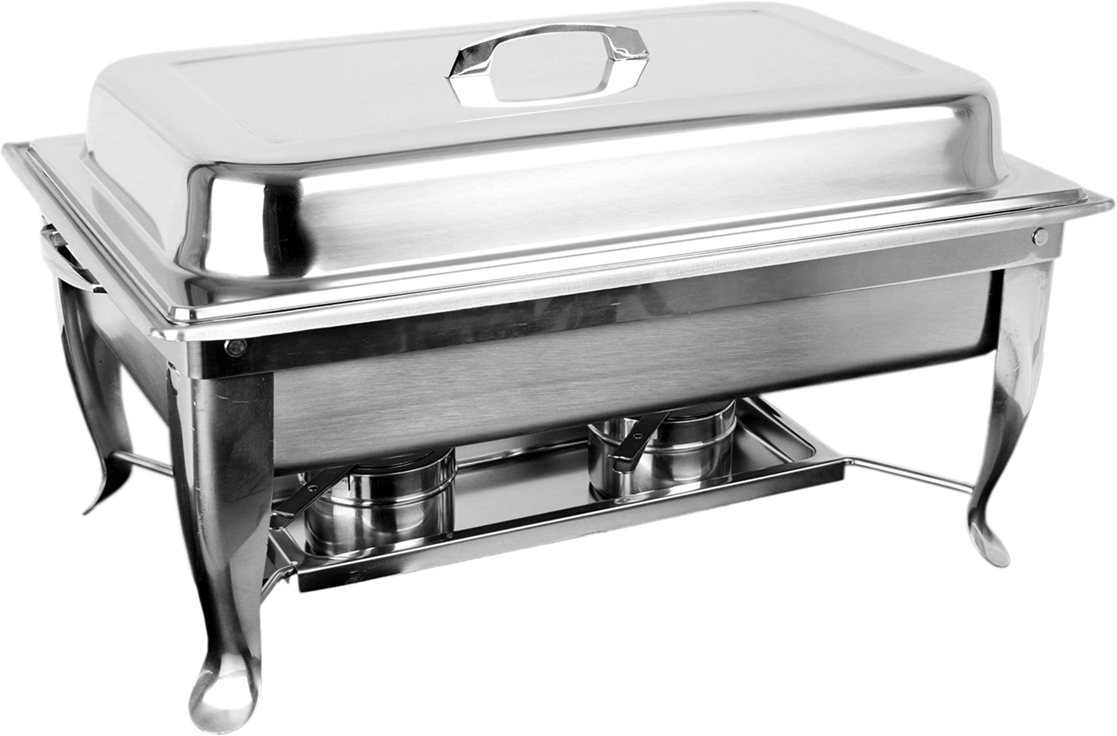 Amazon.com: Winco C-4080 - 8 Quart Full-Size Stainless Steel Chafer W ...