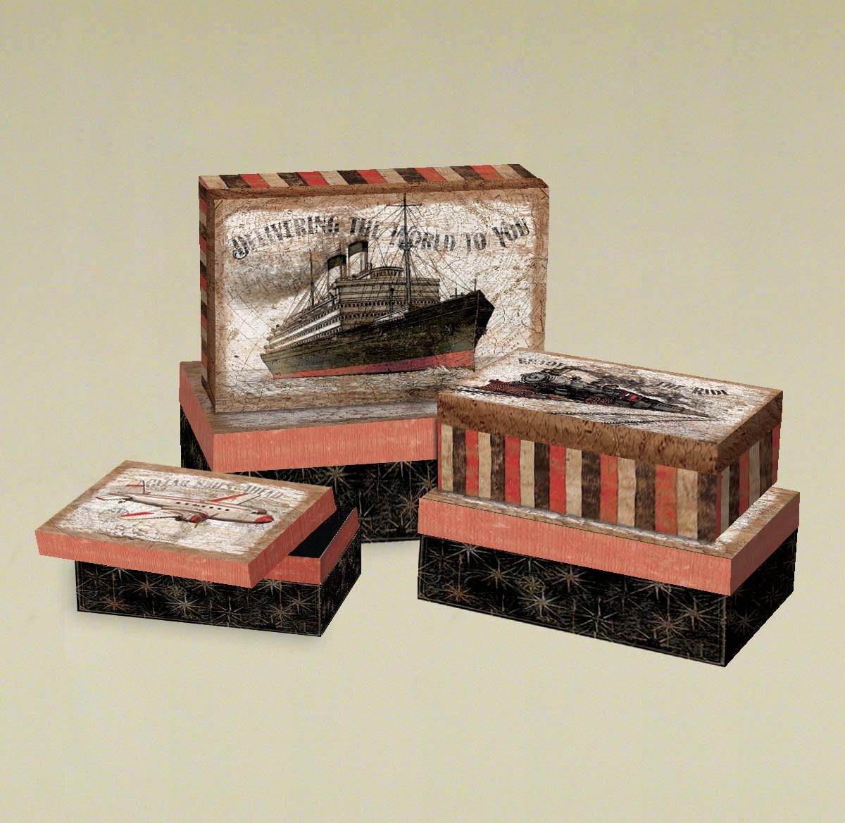 Amazon.com: Lang Vintage Travel Bob's Boxes by Tim Coffey, 5 boxes ...