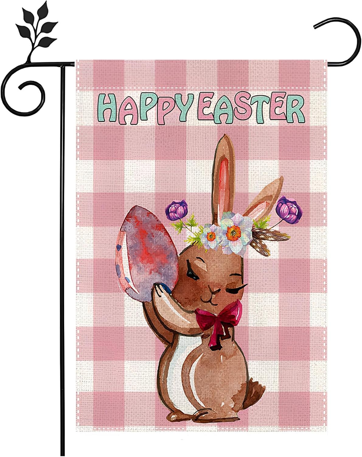 Amazon.com : Happy Easter Garden Flag 12x18 Inch Vertical Double Sided ...