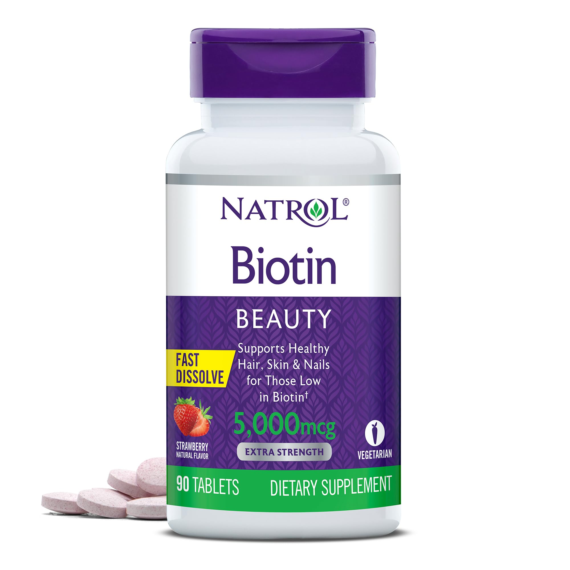 Snapklik.com : Beauty Biotin 5000mcg, Dietary Supplement For Healthy ...