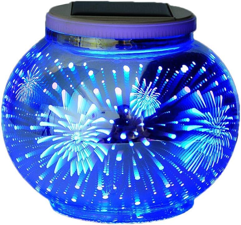 Color Changing Solar Powered Glass Ball Led Garden Lights, Rechargeable ...