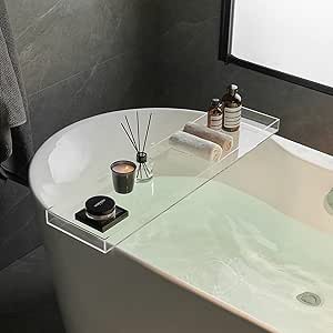 Amazon.com: Bathtub Tray, NEWRAIN Bath Tub Tray Table for Luxury ...