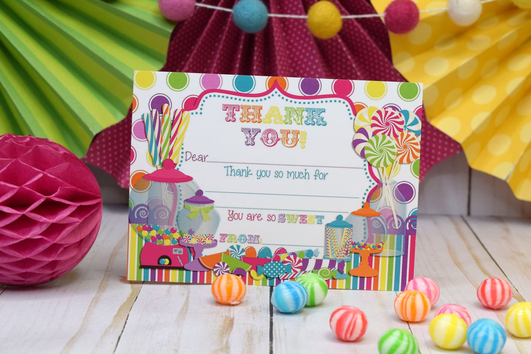 Candy Shoppe Theme Party Invitations Sweet Shoppe Candy Shop Themed