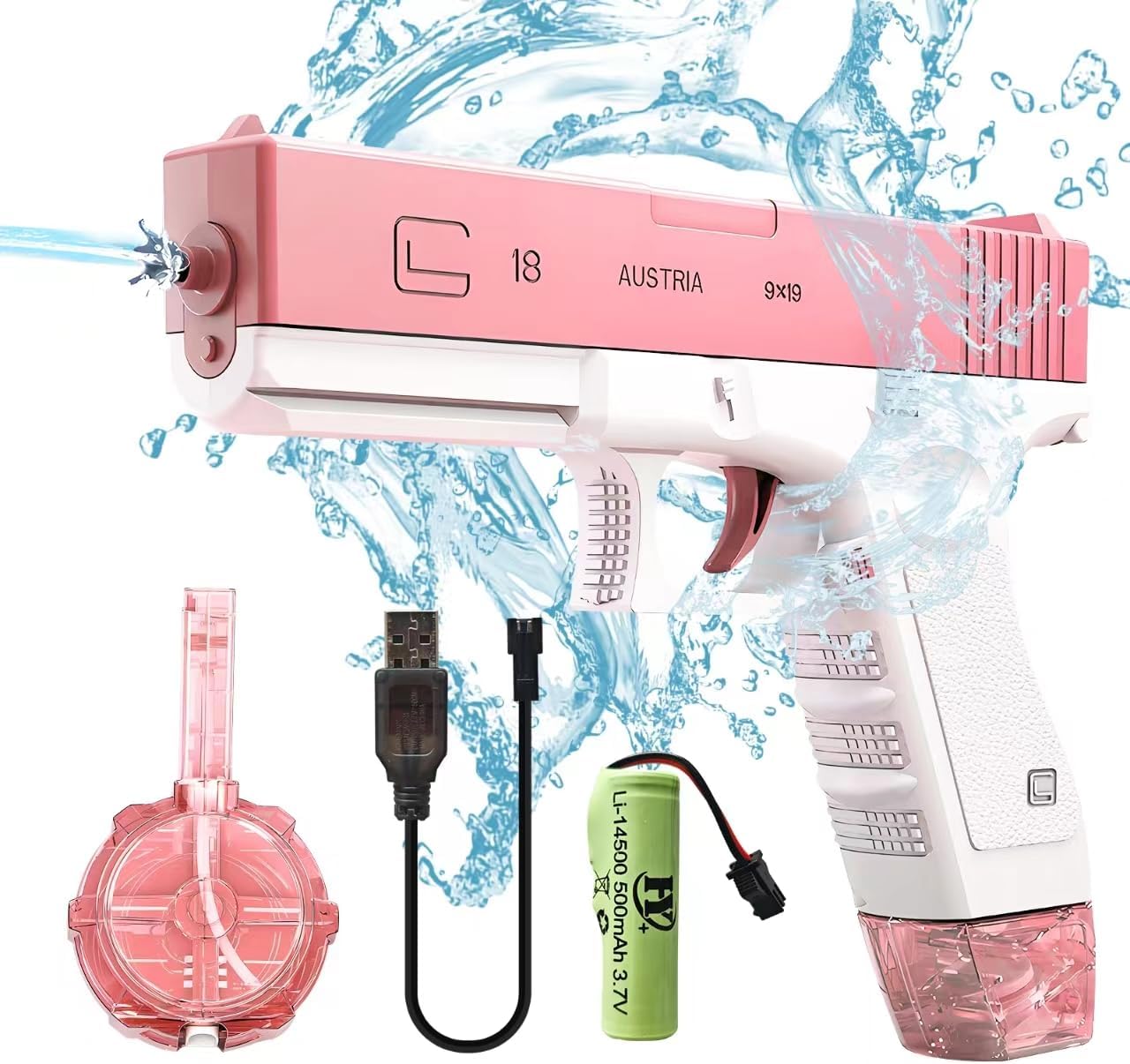 Amazon.com: Electric Water Gun,Squirt Guns,Water Gun with Large ...