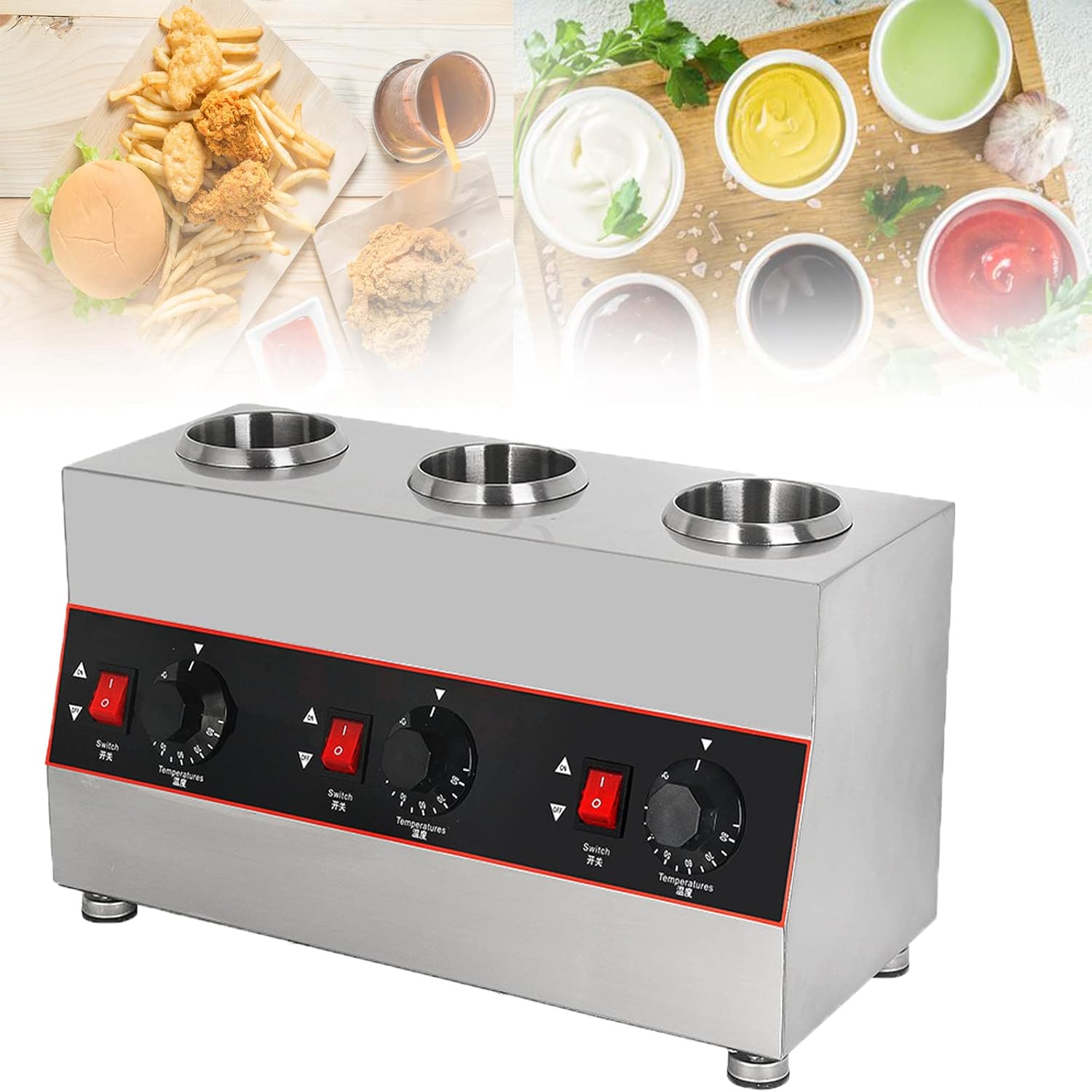Amazon.com: GEHPYYDS Electric Food Sauce Warmer Commercial Hot Fudge ...