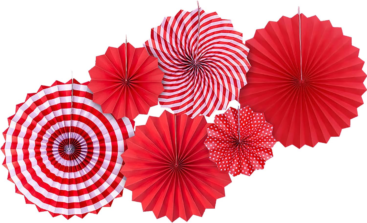 Amazon.com: Set of 3 Honeycomb Tissue Fans, Red (13-21 Inch) : Home ...