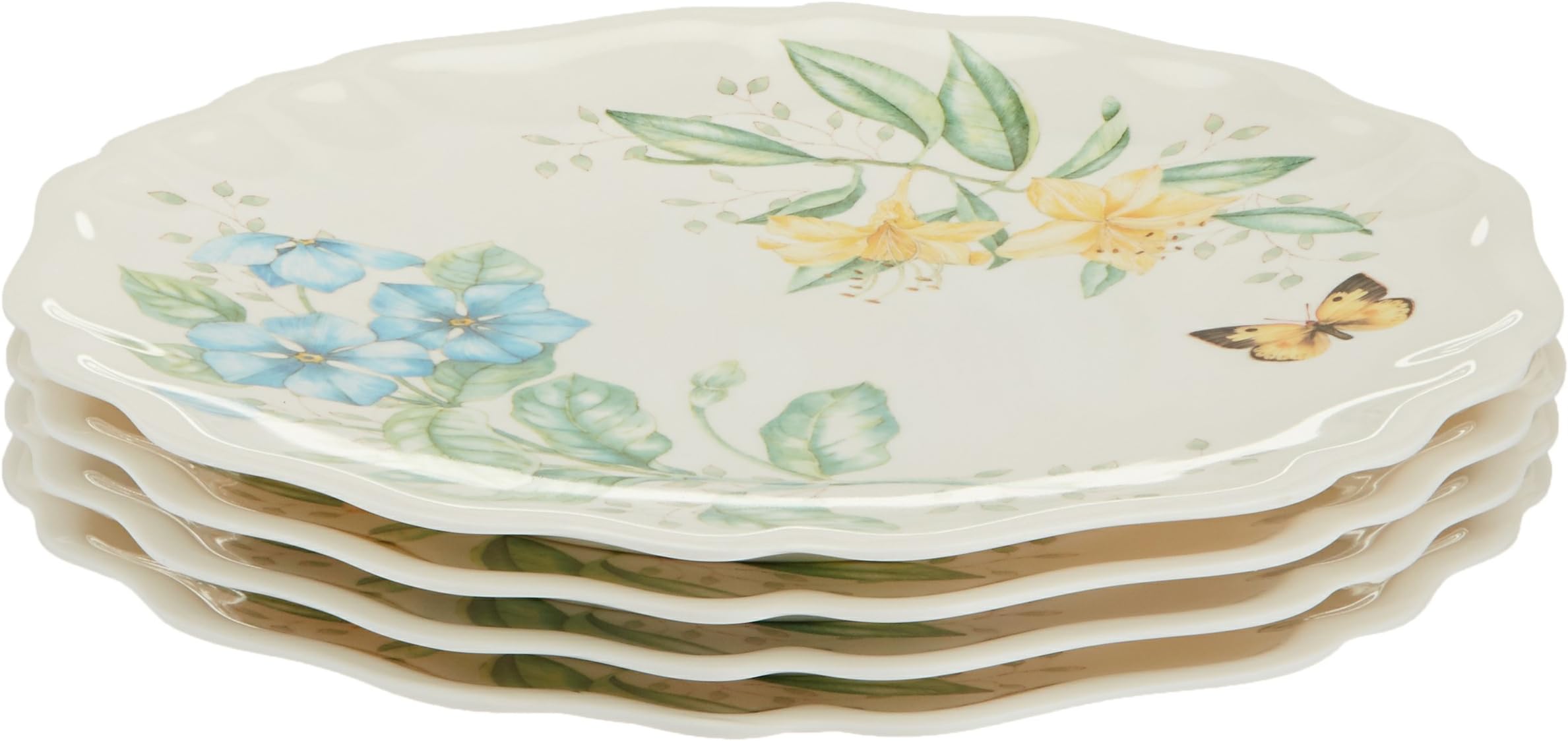 Amazon.com | Lenox Butterfly Meadow Cottage Dinner Plates, Set of 4, 7. ...