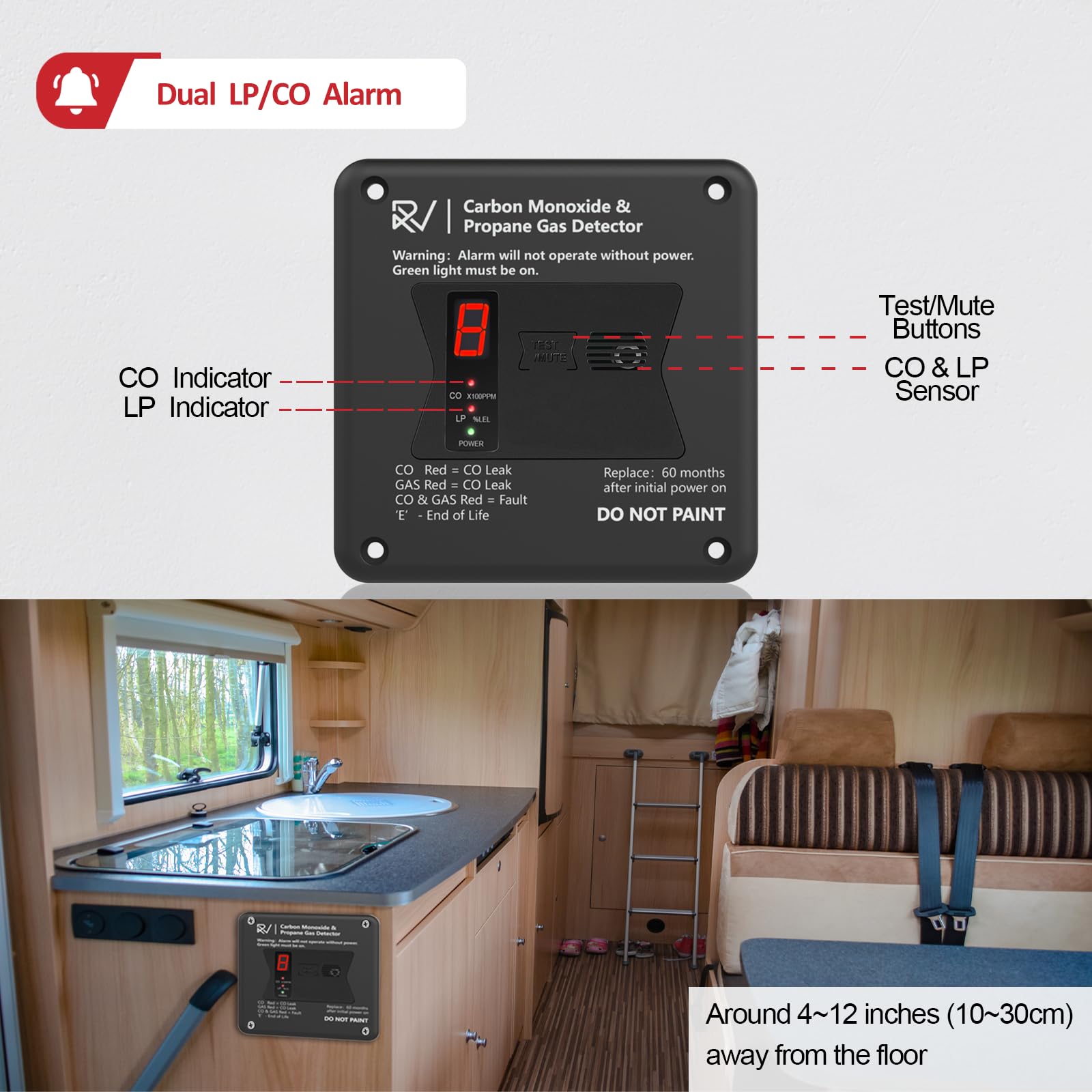 Snapklik.com : RV Carbon Monoxide And Propane Detector, Replace The Old ...