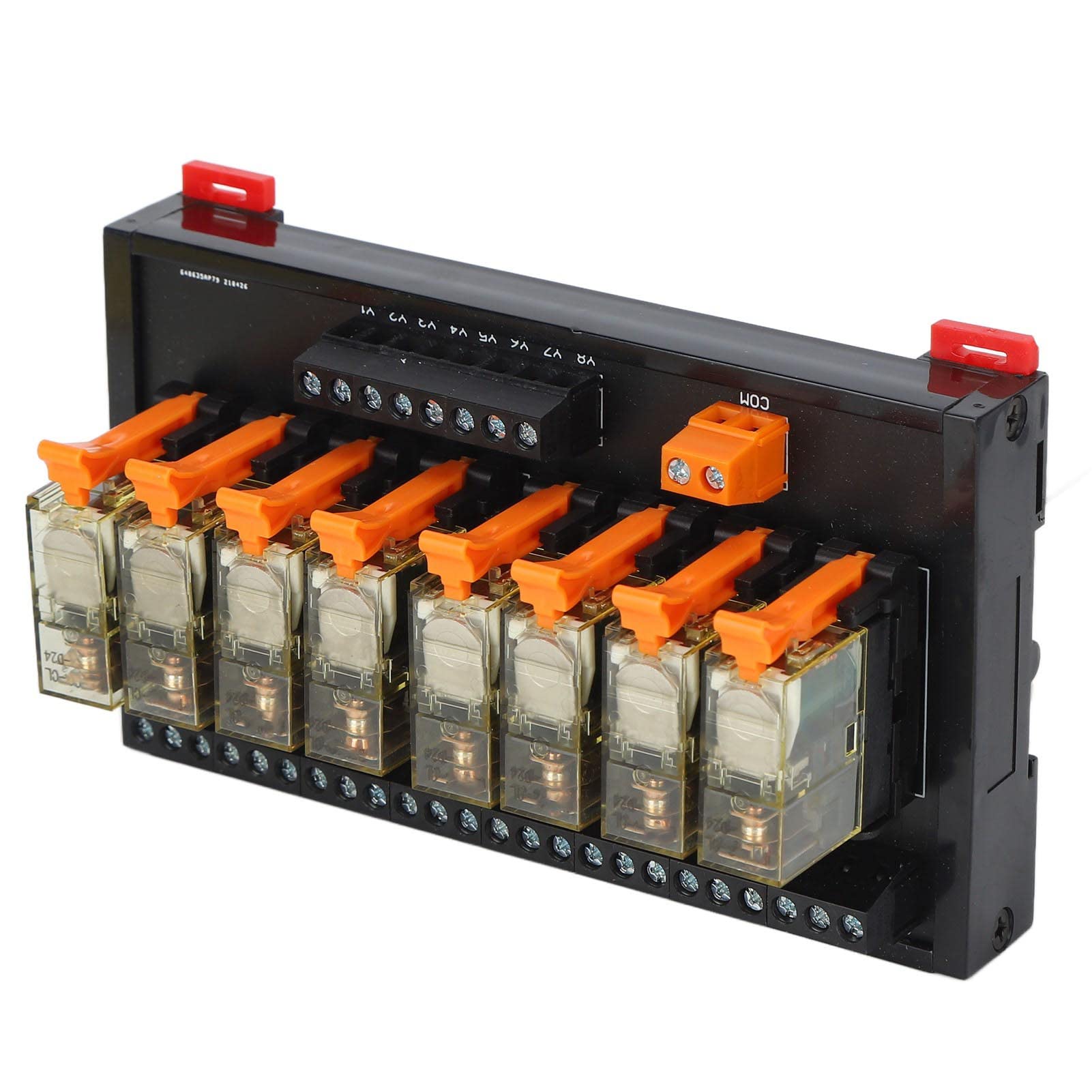 Buy Intermediate Relay Modules, DC 30V 12A Pluggable Base 8 Ways PLC ...