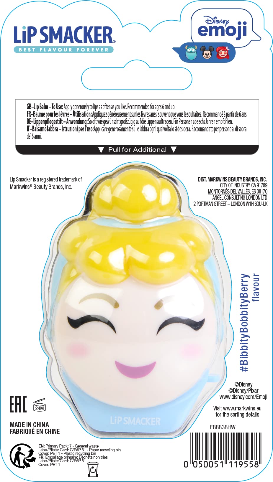 Cinderella Lip Balm Blueberry Official Lip Smacker | When In Doubt,