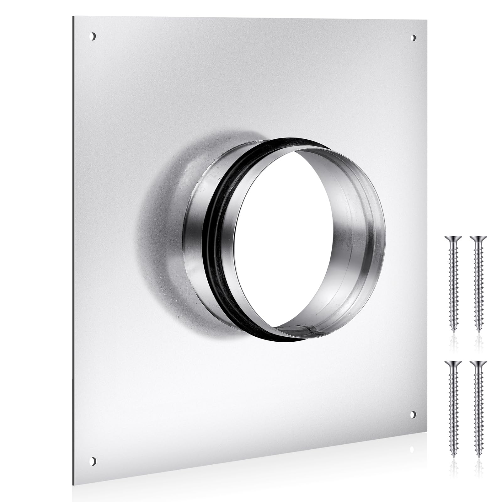 Zonon 4 Inch Duct Connector Duct Connector Flange Galvanized Steel ...
