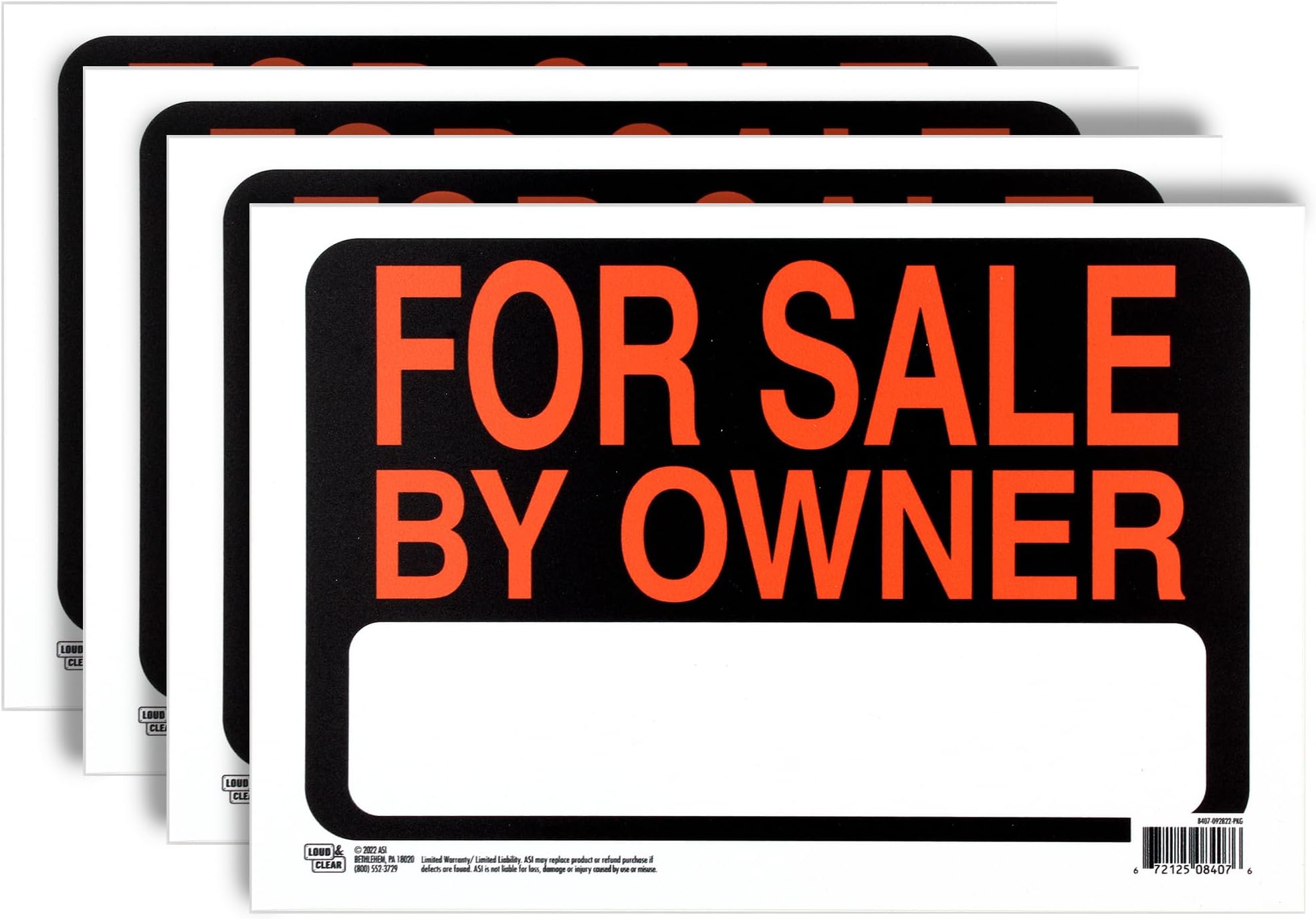 Amazon.com: HILLMAN for Sale by Owner Sign (18" x 24") : Office Products