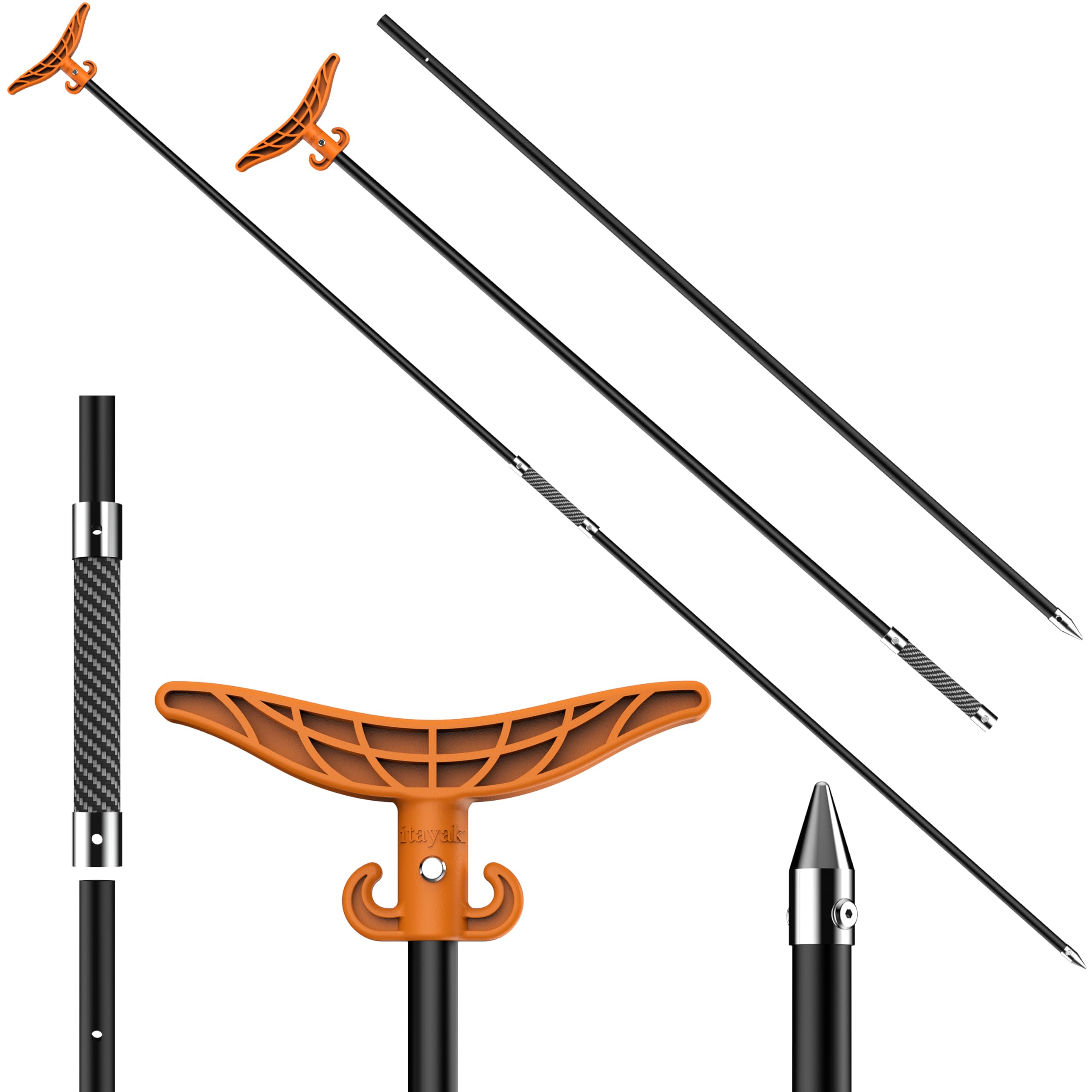 Snapklik.com : Itayak 8.63 Shallow Water Anchor, Island Anchor Pole